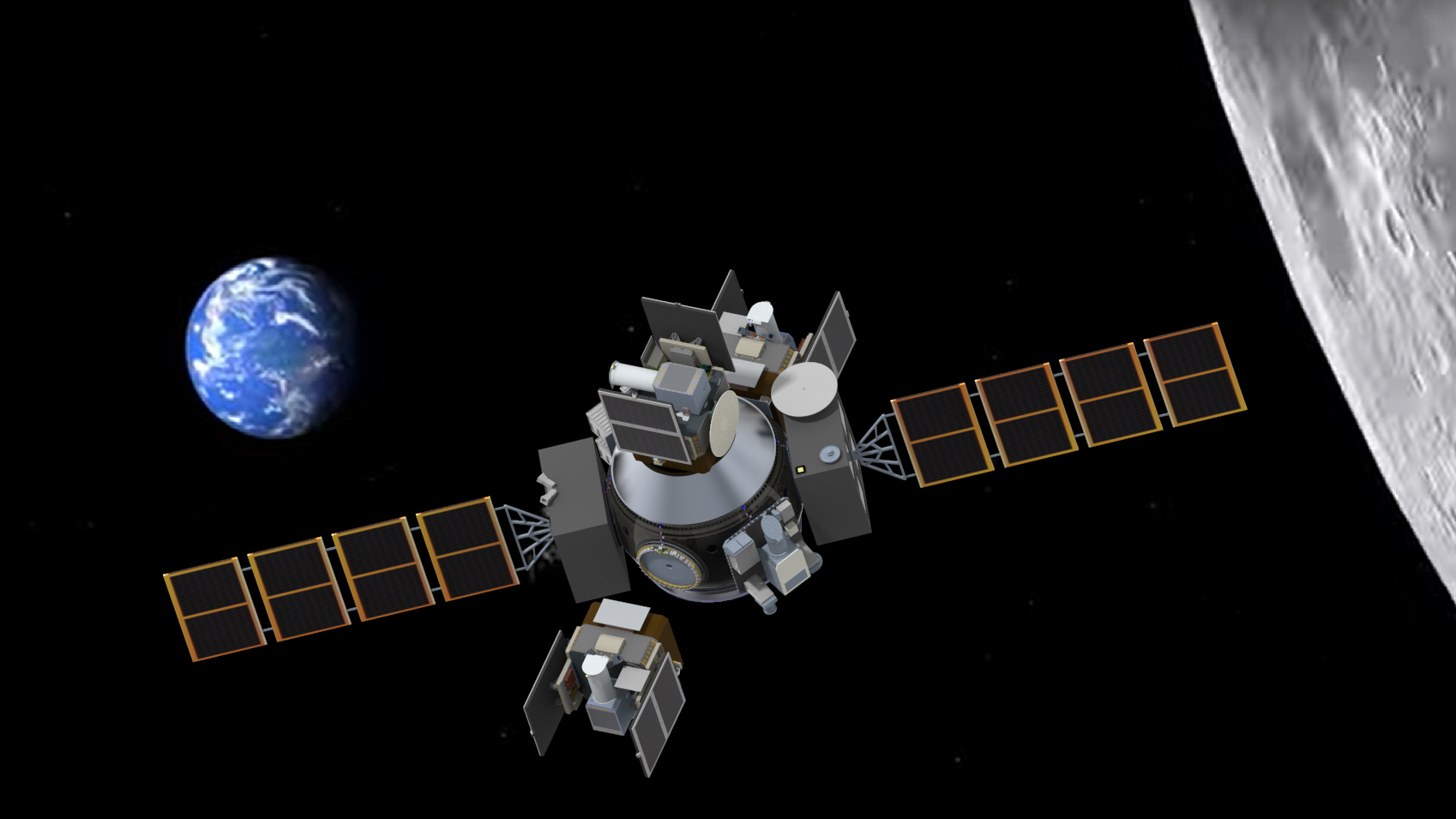 Beyond-LEO Remote Sensing - Factories in Space